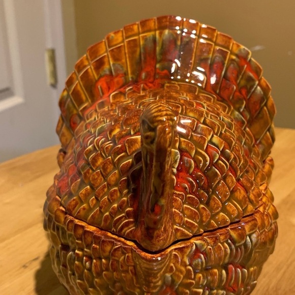 Unique Vintage | Accents | Vintage Ceramic Turkey Covered Candy Dish ...